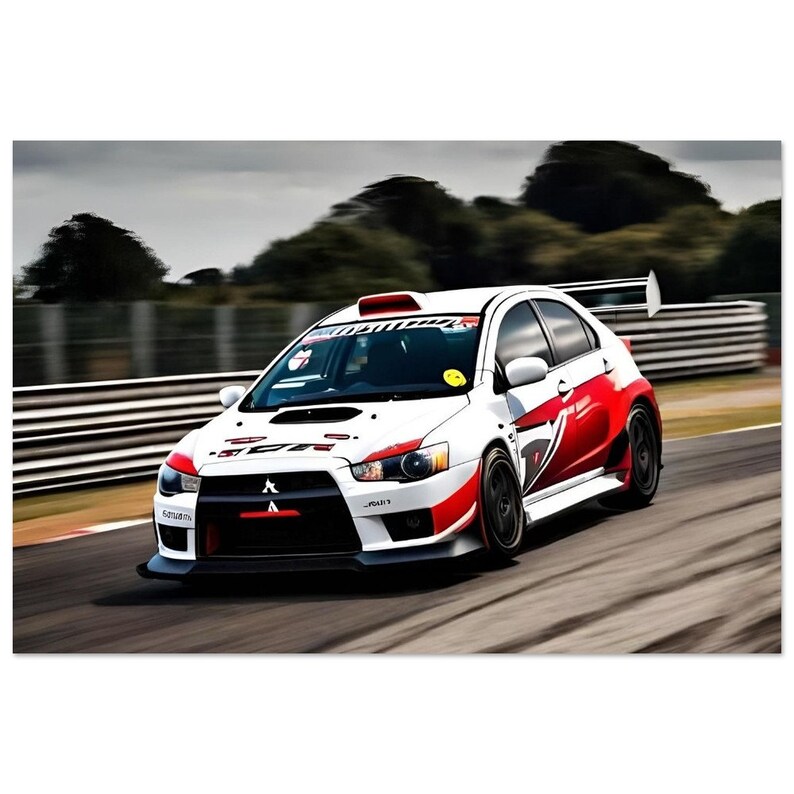 Mitsubishi Lancer EVO 2 Custom Art Semi-glossy Paper Poster - Etsy