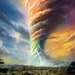 Digital Print - Colorful Tornado - Etsy