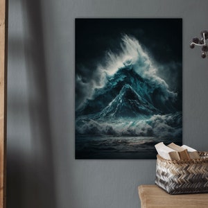 Digital Print - Incoming Wave - Etsy