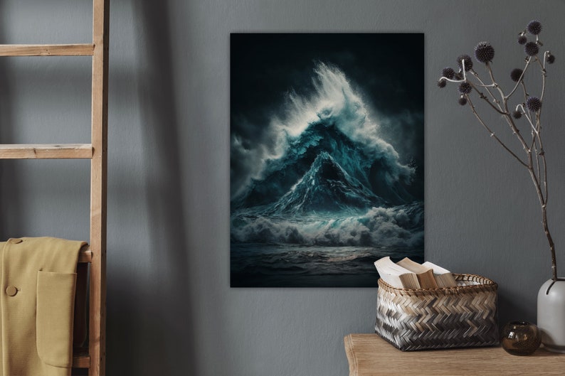 Digital Print - Incoming Wave - Etsy