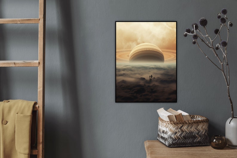 Digital Print - Rings of Saturn - Etsy