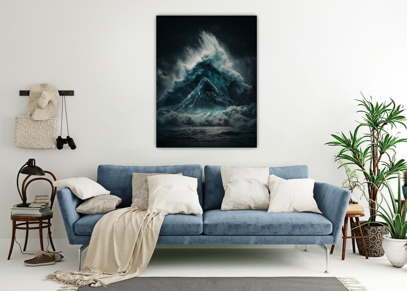 Digital Print - Incoming Wave - Etsy