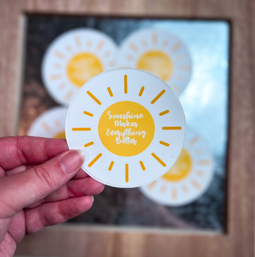 Summer Stickers, Sunshine Stickers, Vinyl Stickers, Waterproof Stickers ...