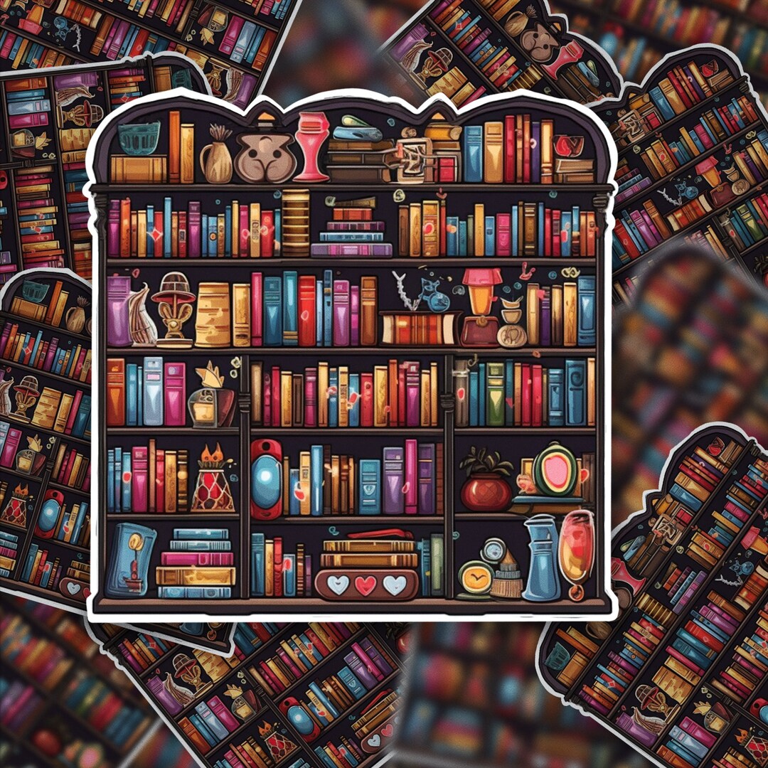 Vinyl Stickers, Mysterious and Enigmatic Dark Book Case Sticker - Etsy