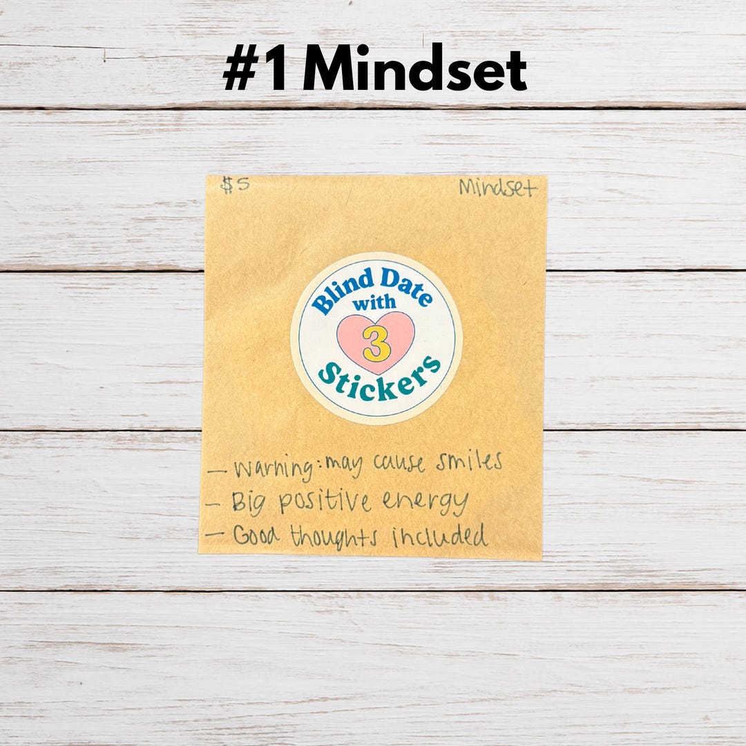 Blind Date Stickers • Mindset, Animals, Nature & Flowers - Etsy