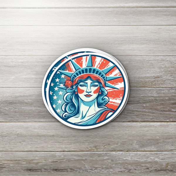 Lady Liberty Sticker - Etsy