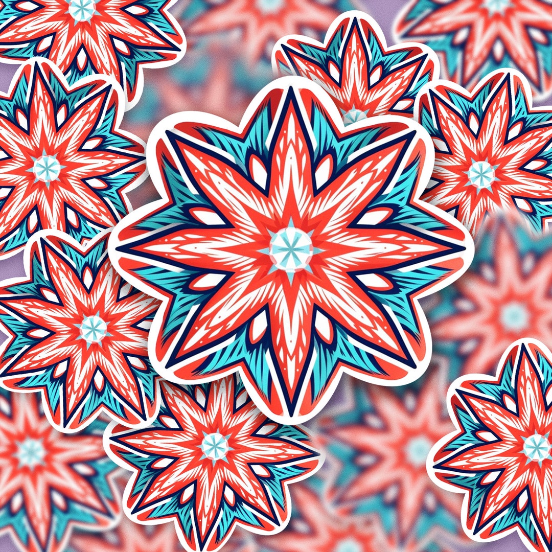 Red White and Blue Star Sticker Patriotic Vinyl Decal for - Etsy