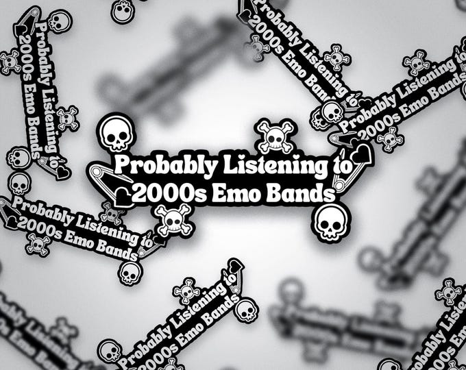 Emo Guy Sticker | Y2k Mall Goth Scenecore Pop Punk Retro Music - Etsy ...