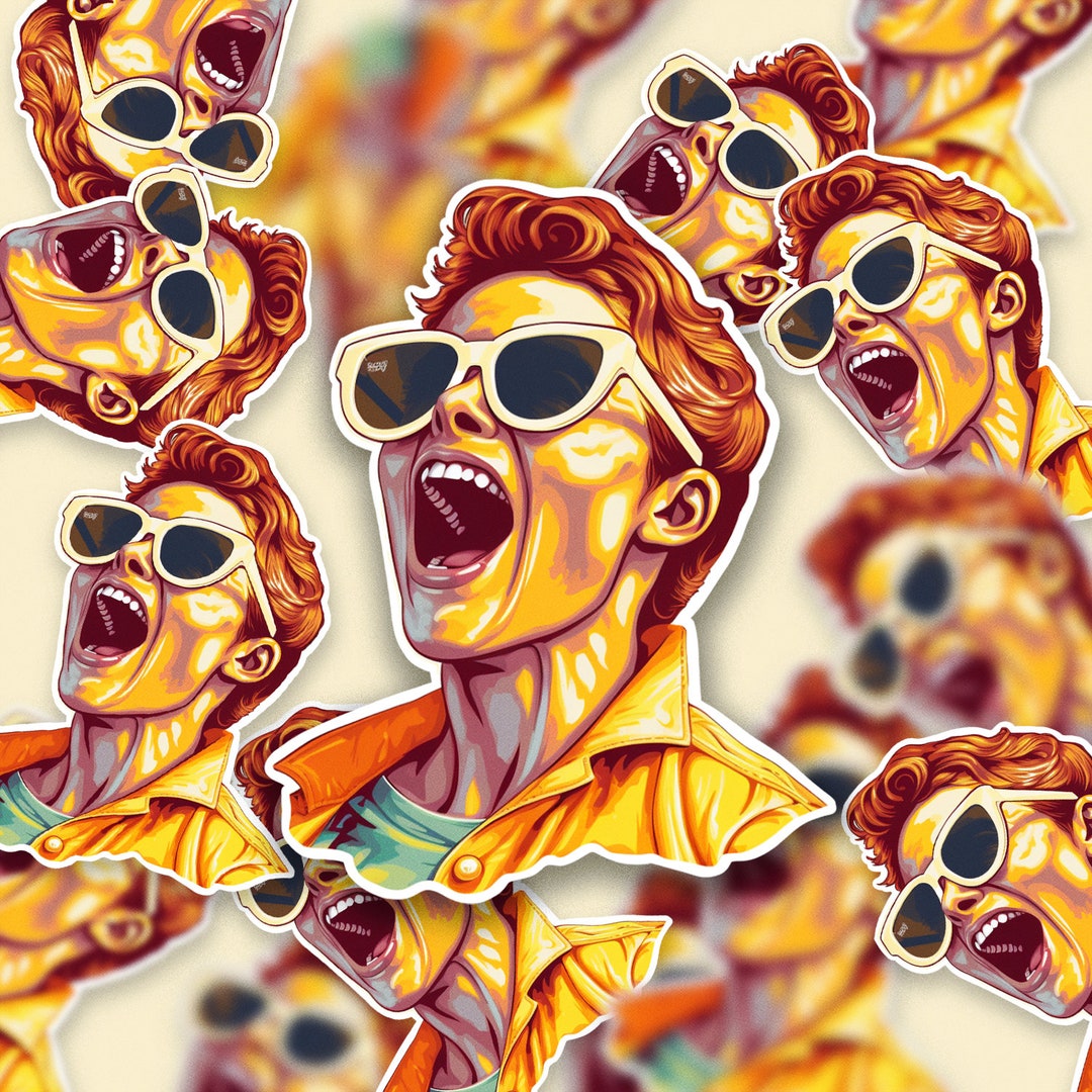 Vinyl Stickers Shades of Cool: Man in Sunglasses Sticker - Etsy