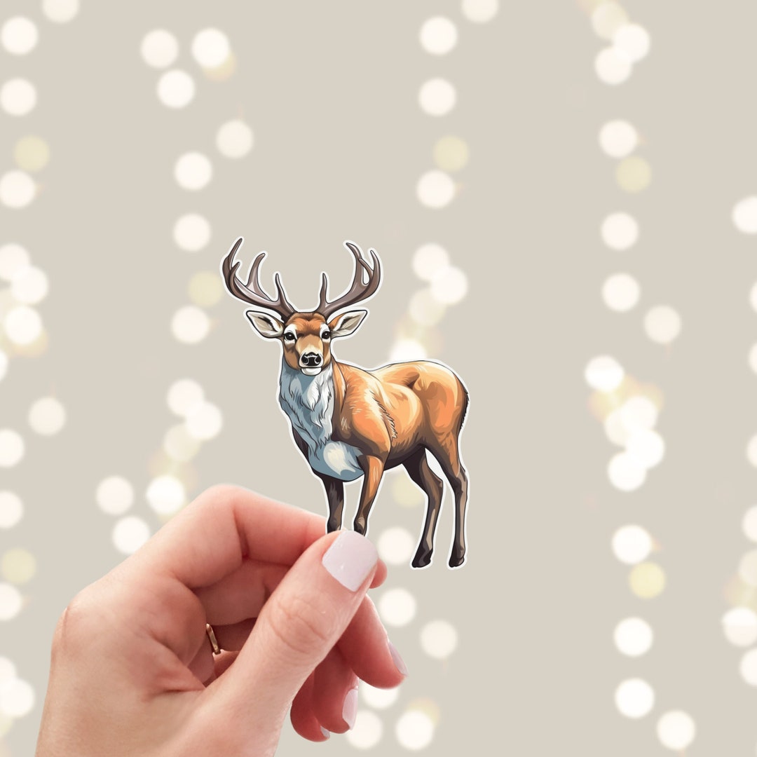 Vinyl Stickers, Mule Deer Sticker Wildlife Vinyl Sticker for Nature ...