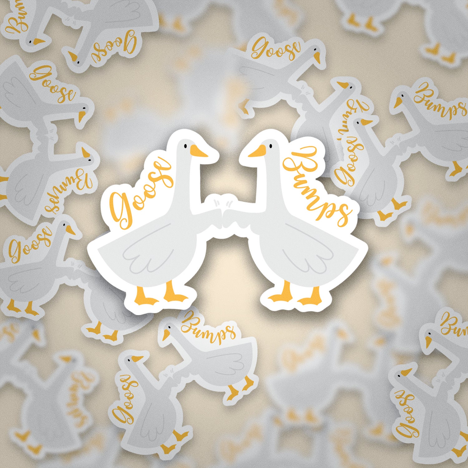 Goosebumps Fist Bump Sticker Feeling the Chills Together - Etsy