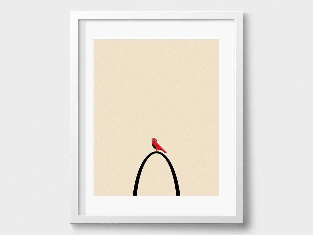 Saint Louis Cardinal Poster / St. Louis Collection / 8x10 Print / Mid ...