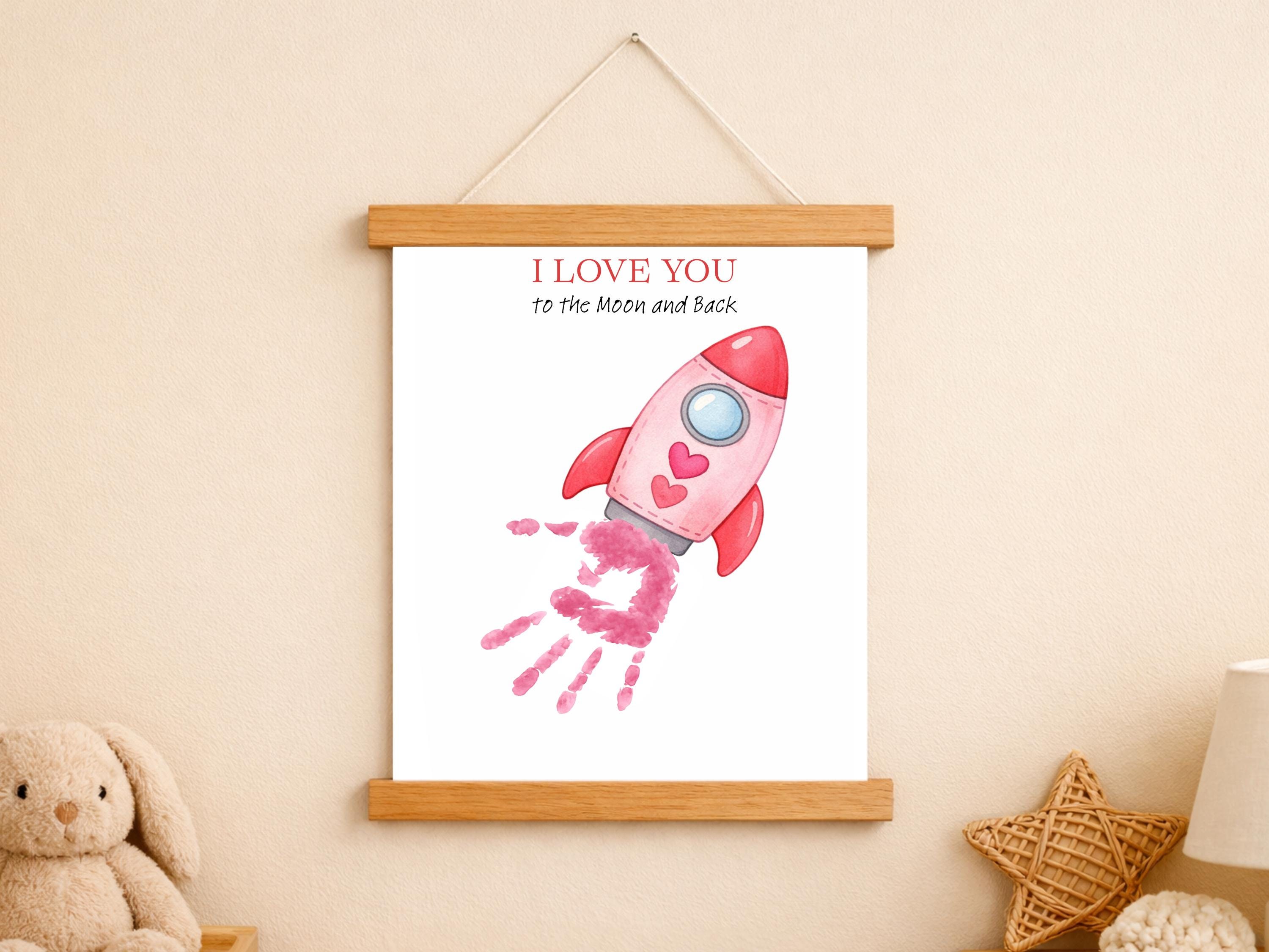 Valentine Handprint Craft for Kids, Printable Valentine Activity ...