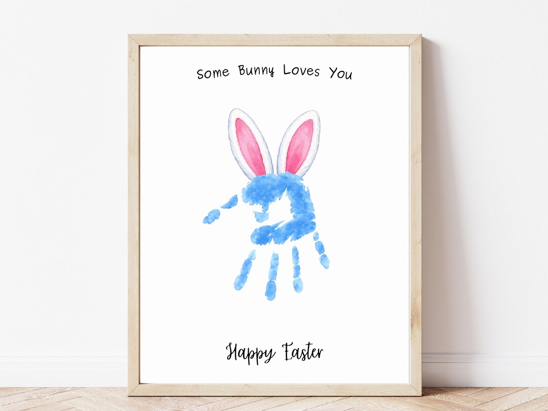 Buy Easter Handprint Craft for Kids, Some Bunny Loves You, Printable ...