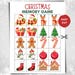 Christmas Memory Matching Game Printable PDF – Fun Holiday Activity for ...