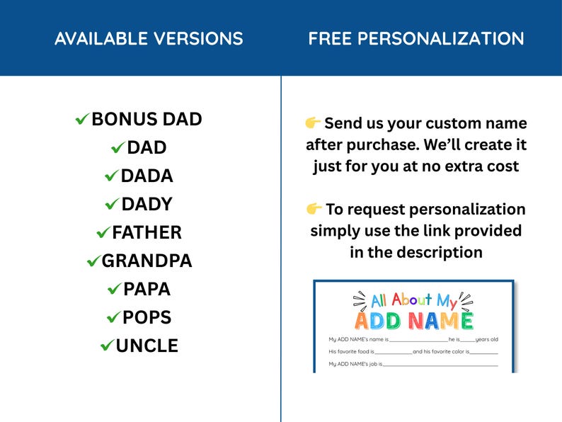 All About My Pops Printable Activity | Father's Day, Birthday Kids ...
