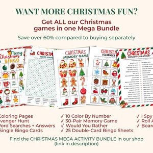 Christmas Memory Matching Game Printable PDF – Fun Holiday Activity for ...