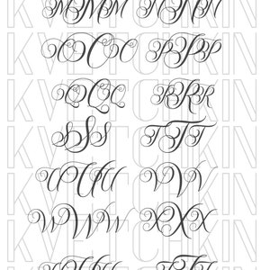 Fancy Monogram Fonts [3] SVG PNG Instant Download - Etsy