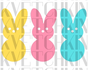 Easter Bunny Outline Shape SVG Digital Download Png Dxf Eps Easter ...
