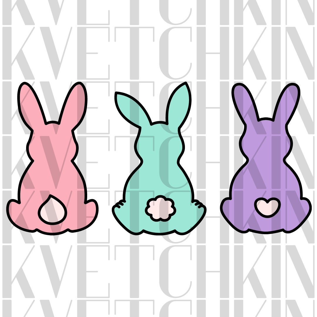 Easter Bunny Peeps SVG PNG Instant Download Digital Cutting File - Etsy