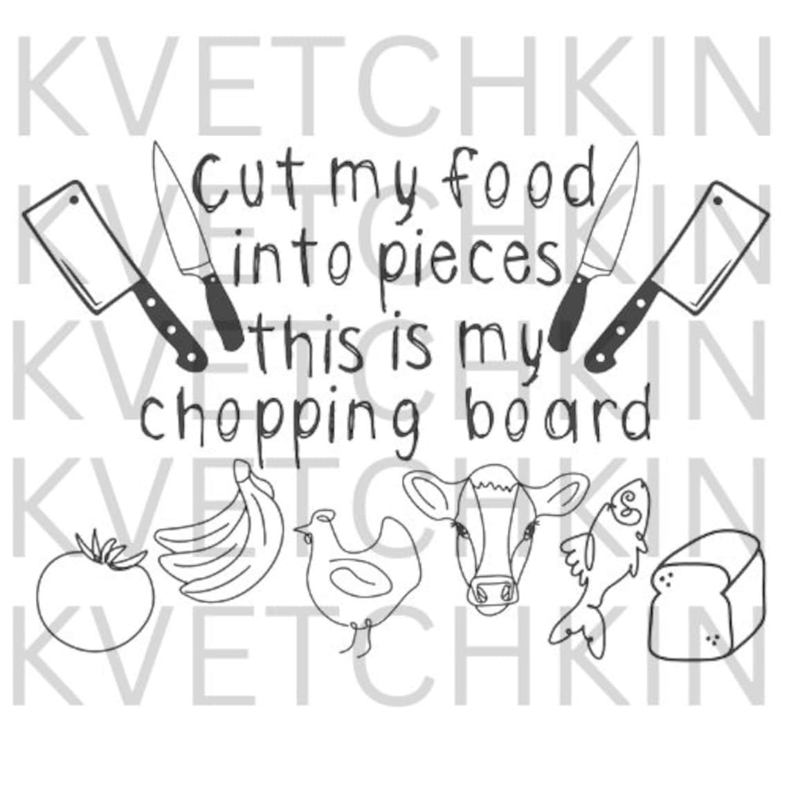 Cut My Food Into Pieces SVG PNG Cutting File Instant Download - Etsy