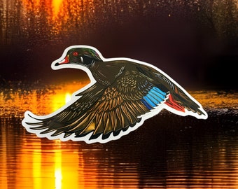 Wood Duck Sticker Decal - Etsy