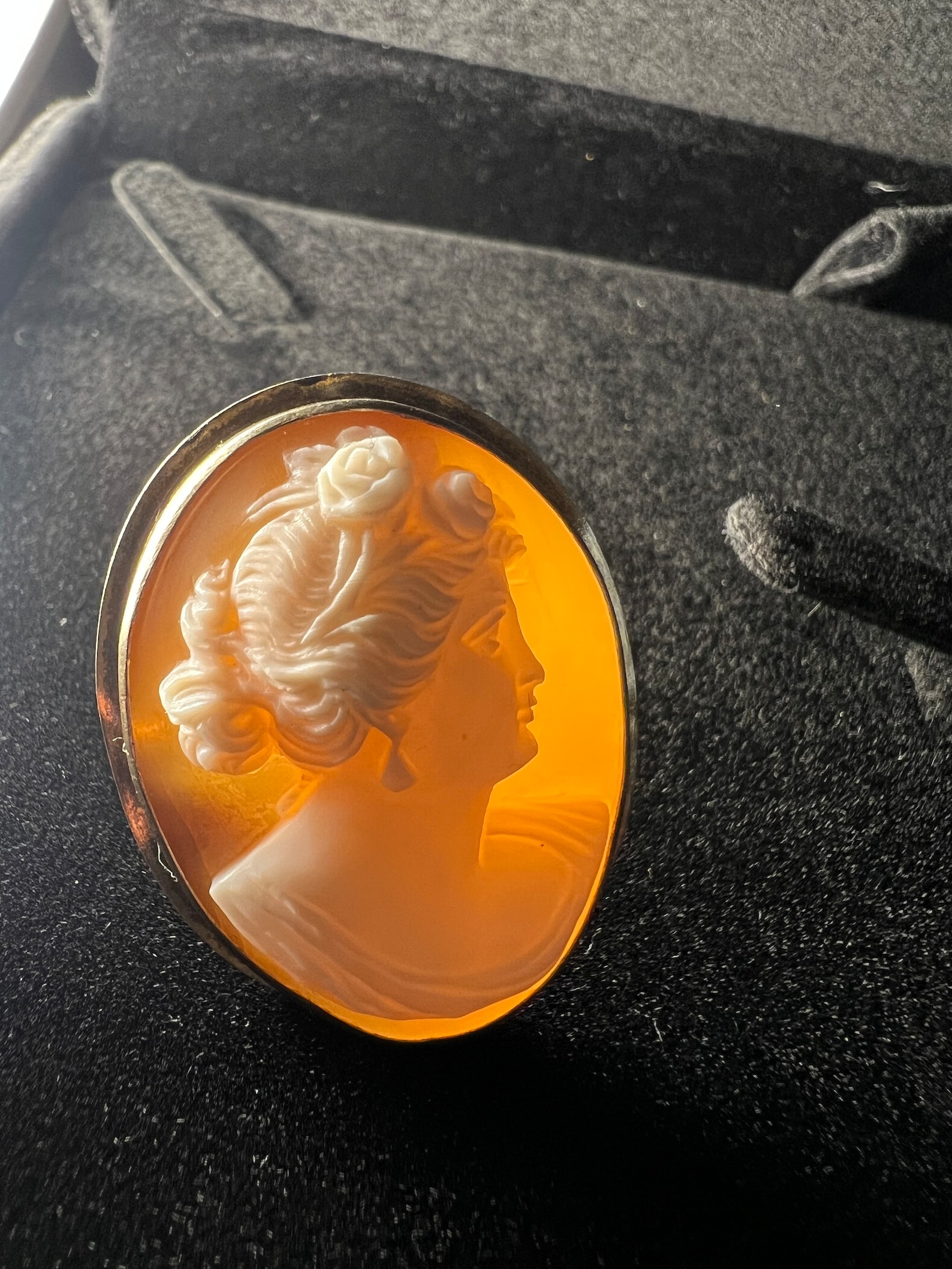 Antique Genuine Hand Carved Elaborate Stunning Cameo Brooch or Pendant With Roman Style in 900 ...