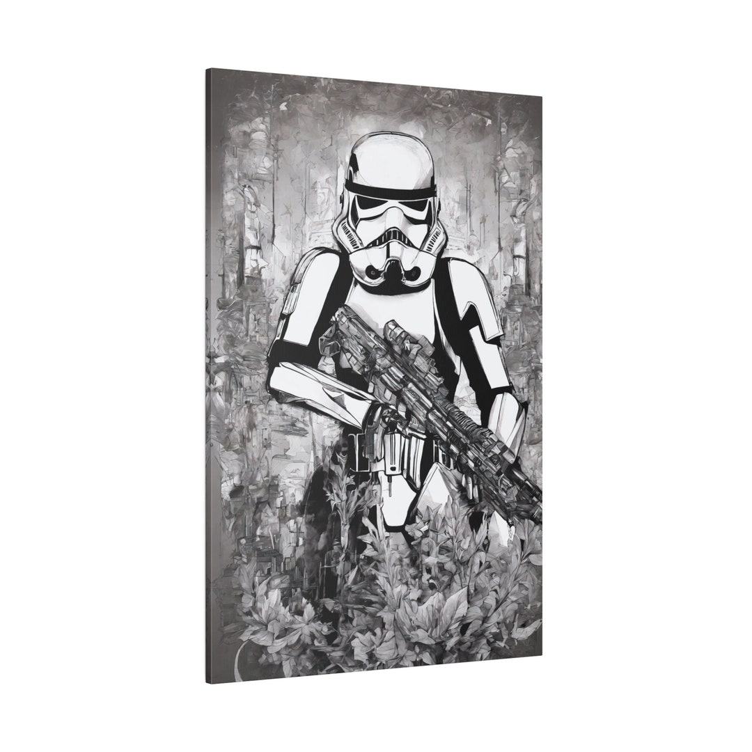 Stormtrooper Starwars Canvas Digital Wall Art Canvas Art Wall Art Hang ...