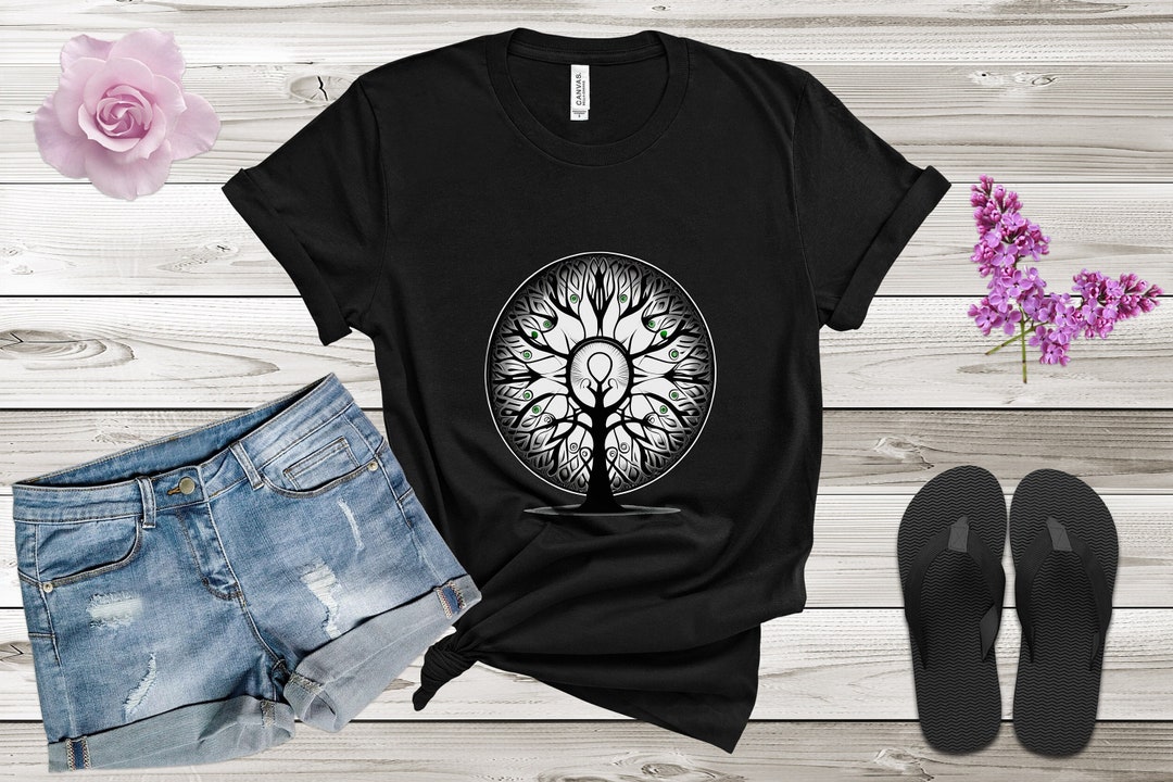 Tree of Life Shirt, Sacred Geometry T-shirt, Sacred Symbol, Mystical ...