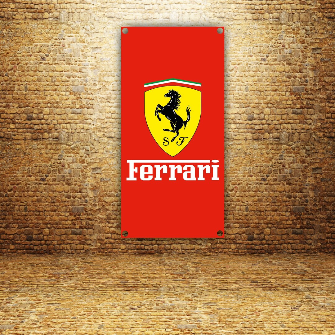Ferrari Logo Banner Vinyl-garage Sign-office or Showroom-flag - Etsy