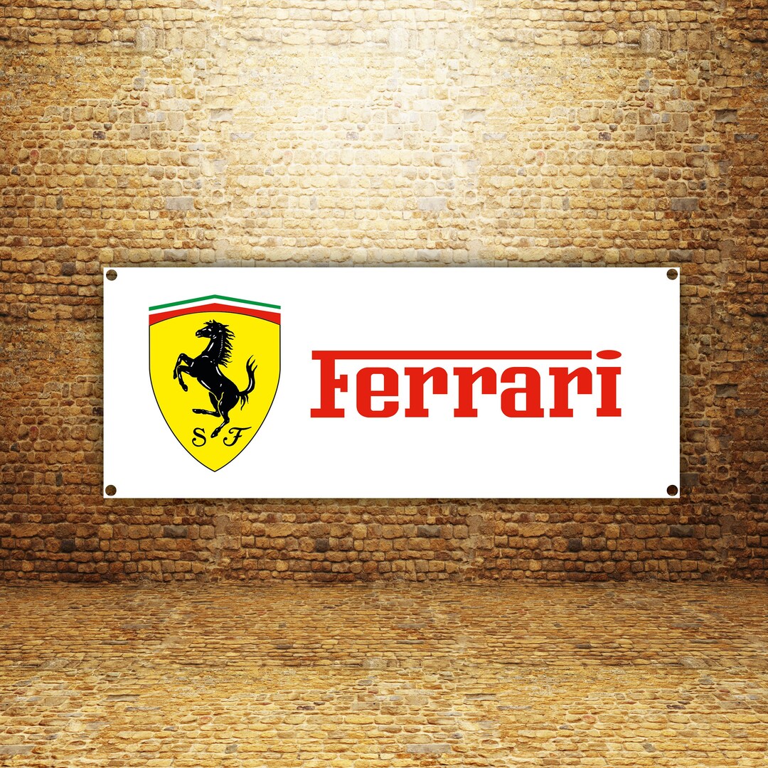 Ferrari Logo Banner Vinyl-garage Sign-office or Showroom-flag - Etsy