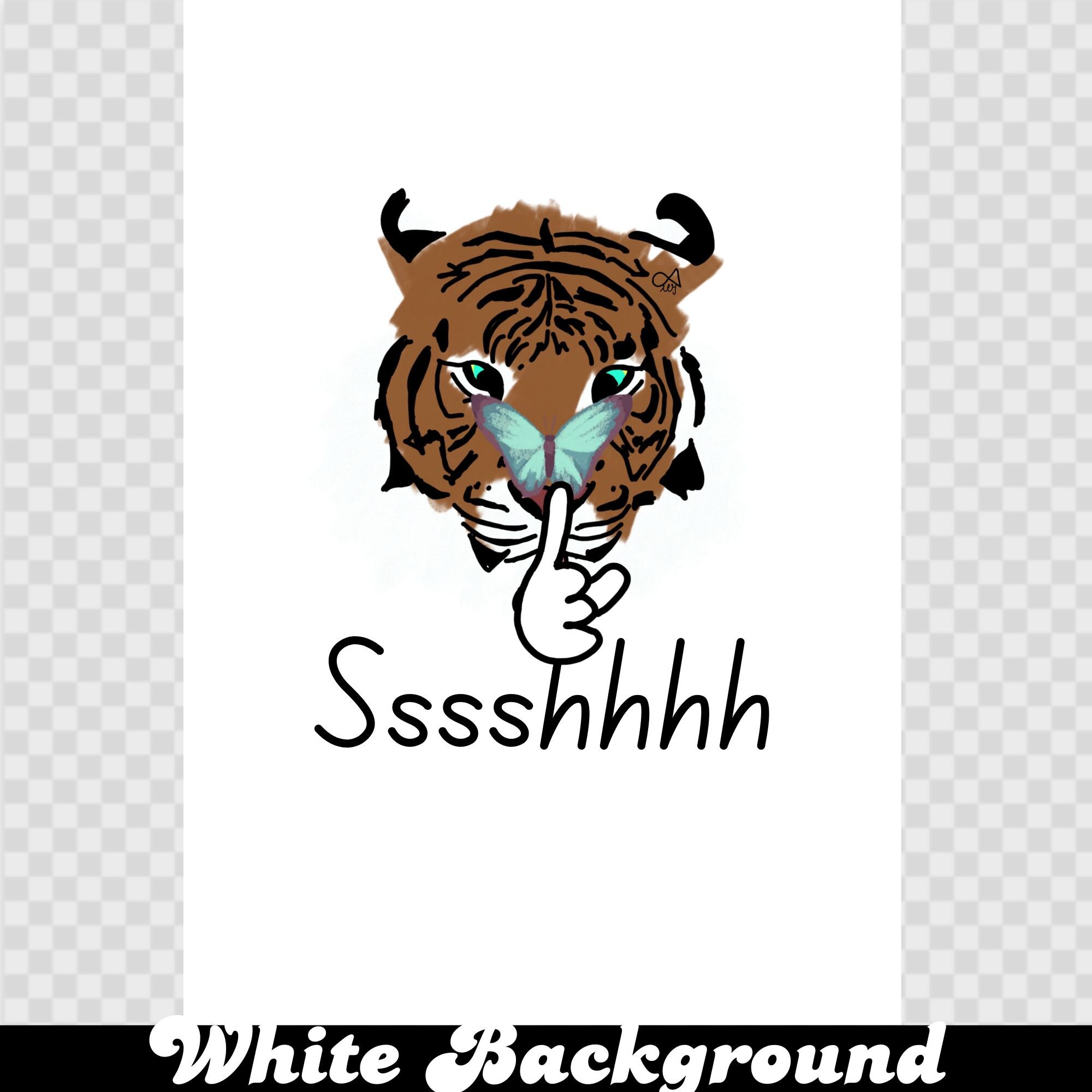 Digital Quiet Posters Tiger Ssshhh quiet Spaces school Poster office ...