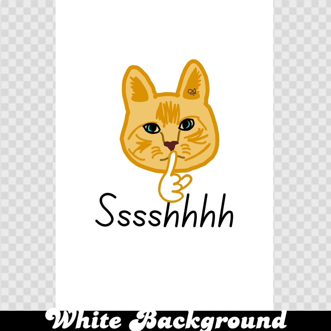 Digital Quiet Posters Cat Ssshhh quiet Spaces school Poster office ...