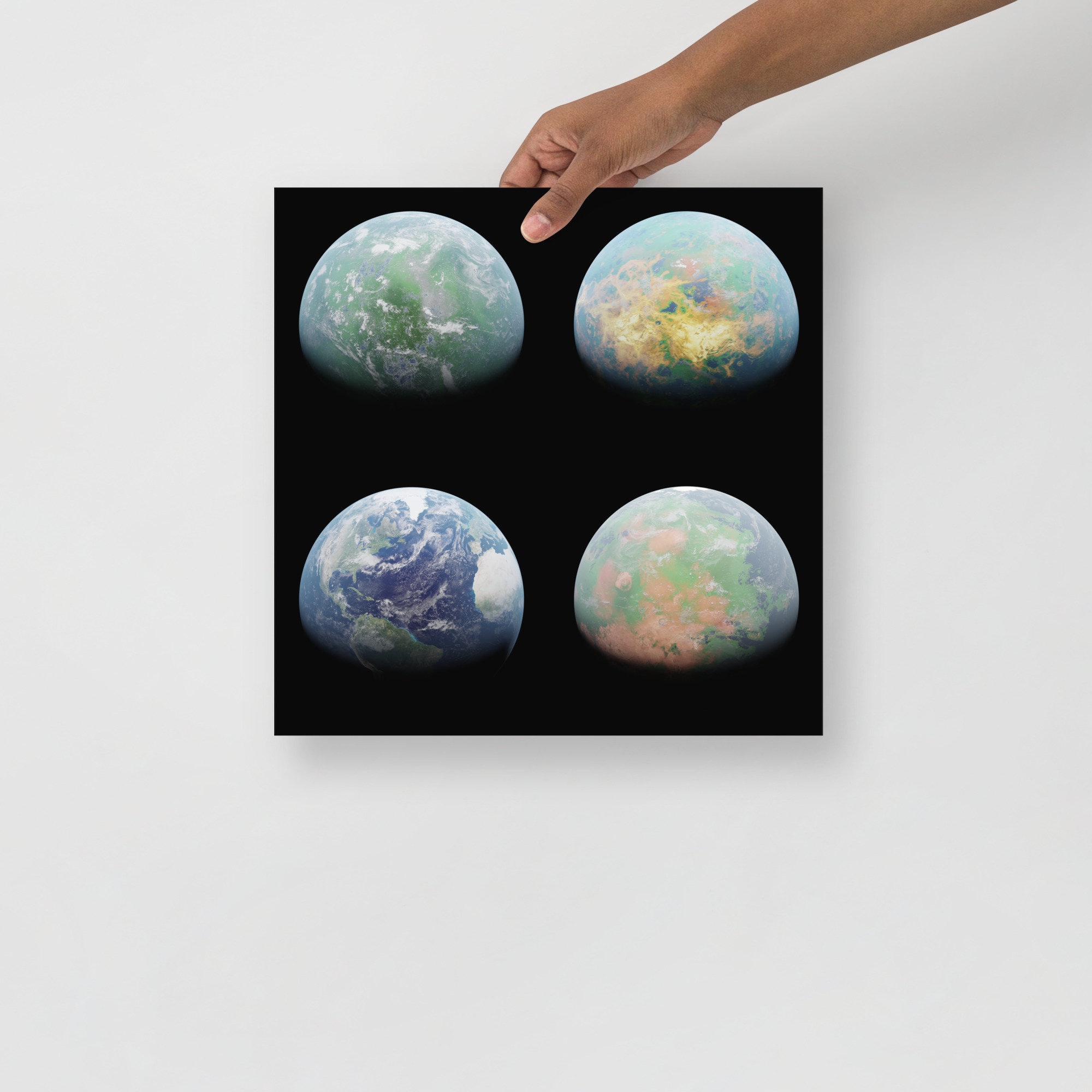 Terraformed Inner Planets Poster Print - Etsy Canada