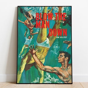Gay Art Print, Pulp Cover Art, Gay Pulp Poster, Queer Art Print, Gay Wall Art, Vintage Poster ...