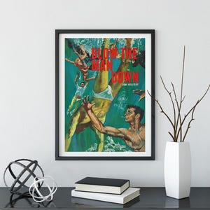 Gay Art Print, Pulp Cover Art, Gay Pulp Poster, Queer Art Print, Gay Wall Art, Vintage Poster ...
