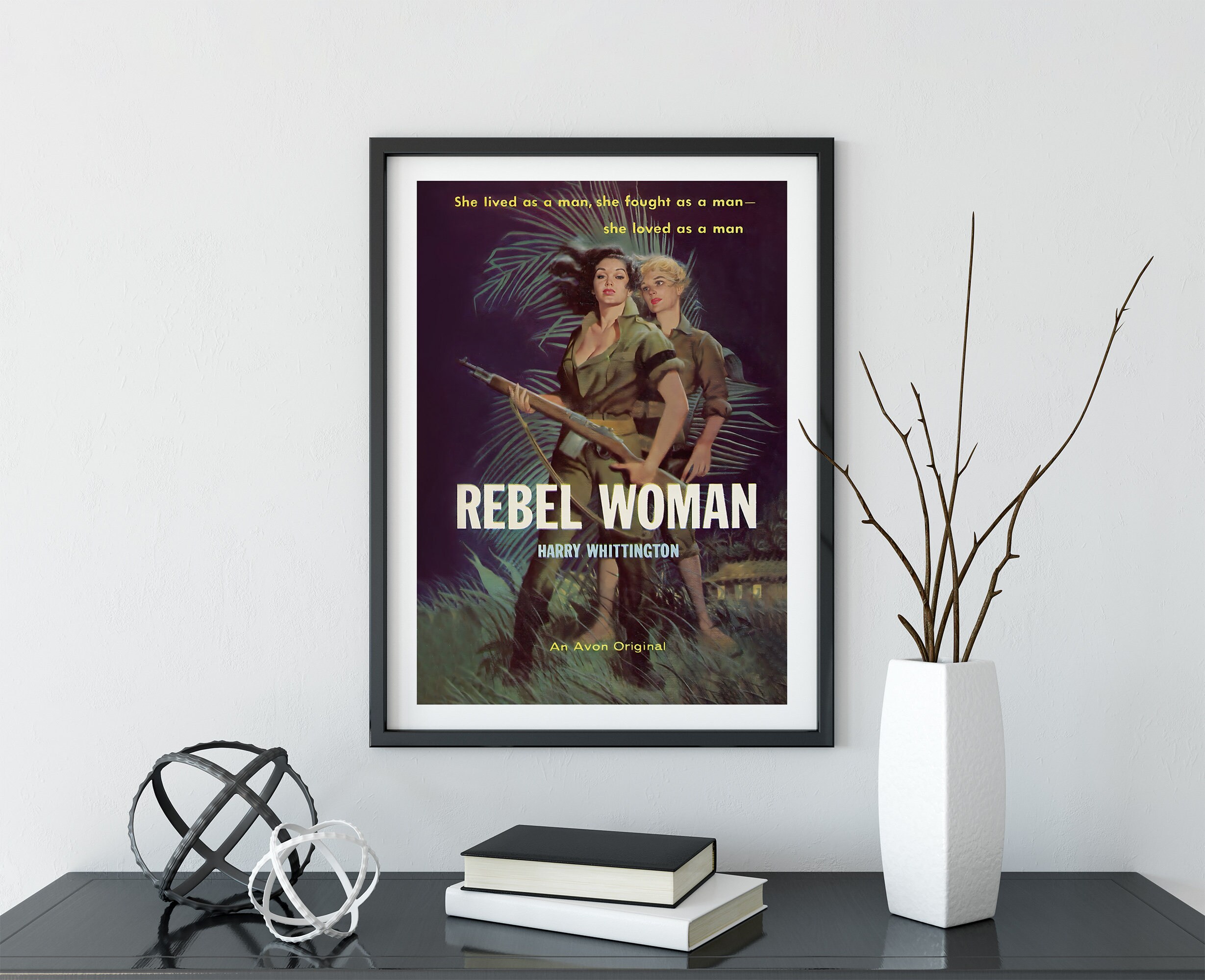 Pulp Art Print, Lesbian Poster, Pulp Cover Art, Lesbian Art Print ...
