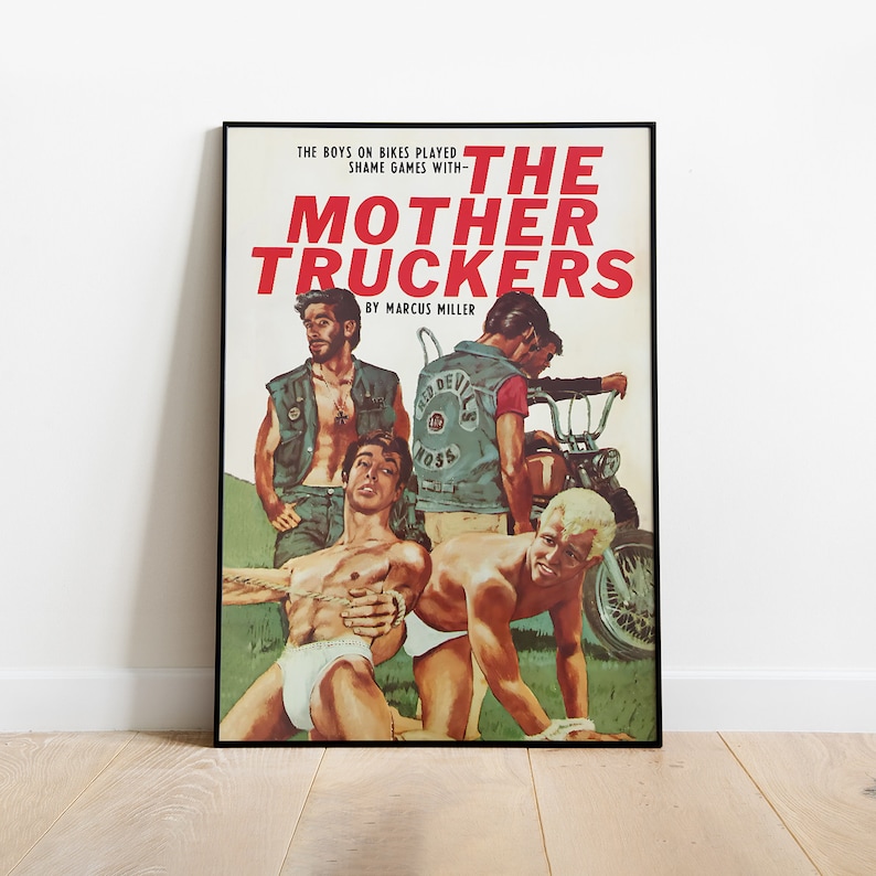 Set Of 6 Gay Posters Pulp Cover Art Gay Art Pulp Art Prints Lgbtq