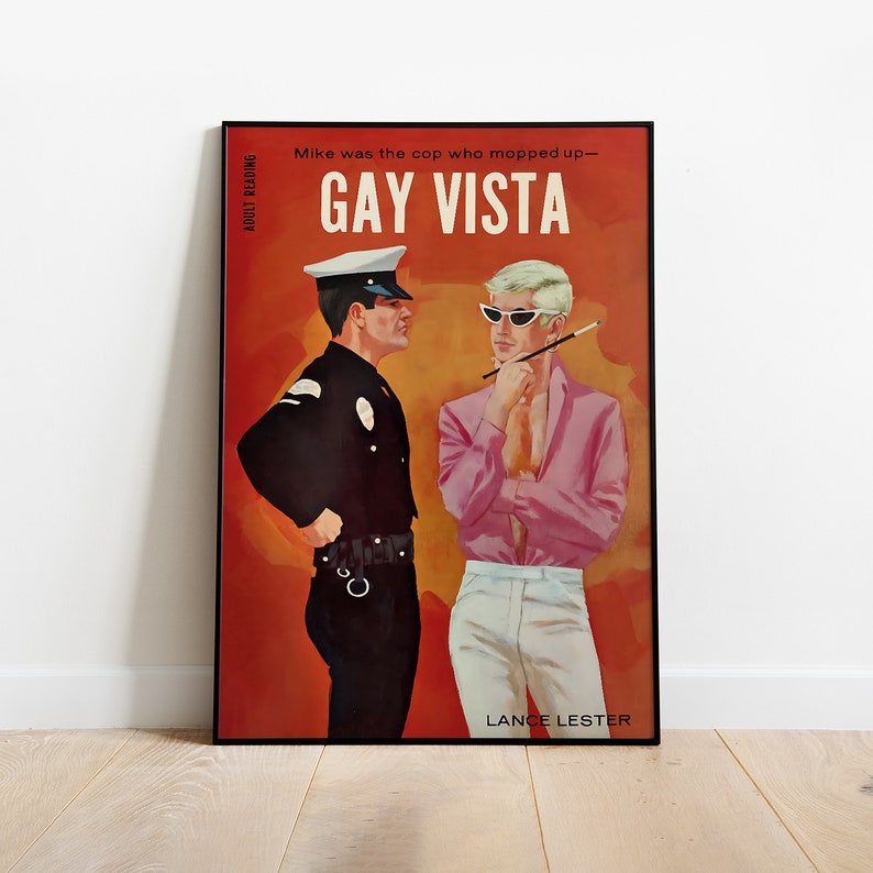 Set of 6 Gay Posters, Pulp Cover Art, Gay Art, Pulp Art Prints, LGBTQ Art, Queer Poster, Gay ...