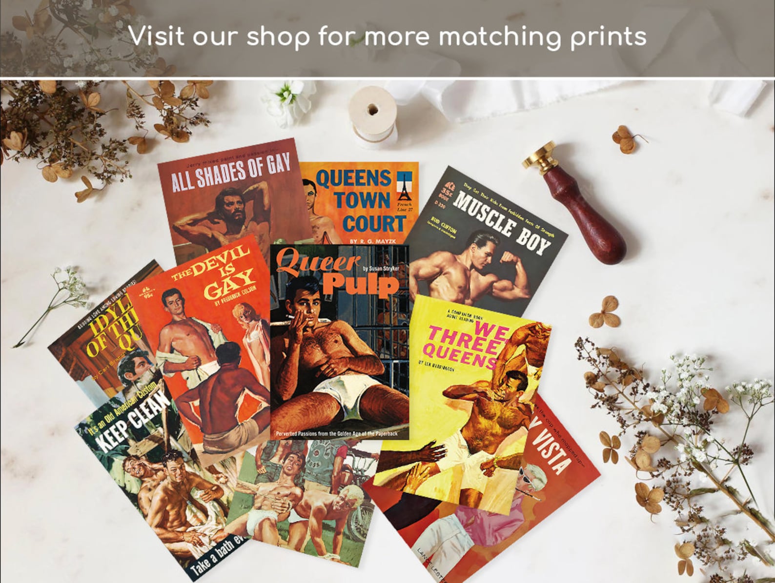 Gay Art Print, Pulp Cover Art, Gay Pulp Poster, Queer Art Print, Gay Wall Art, Vintage Poster ...