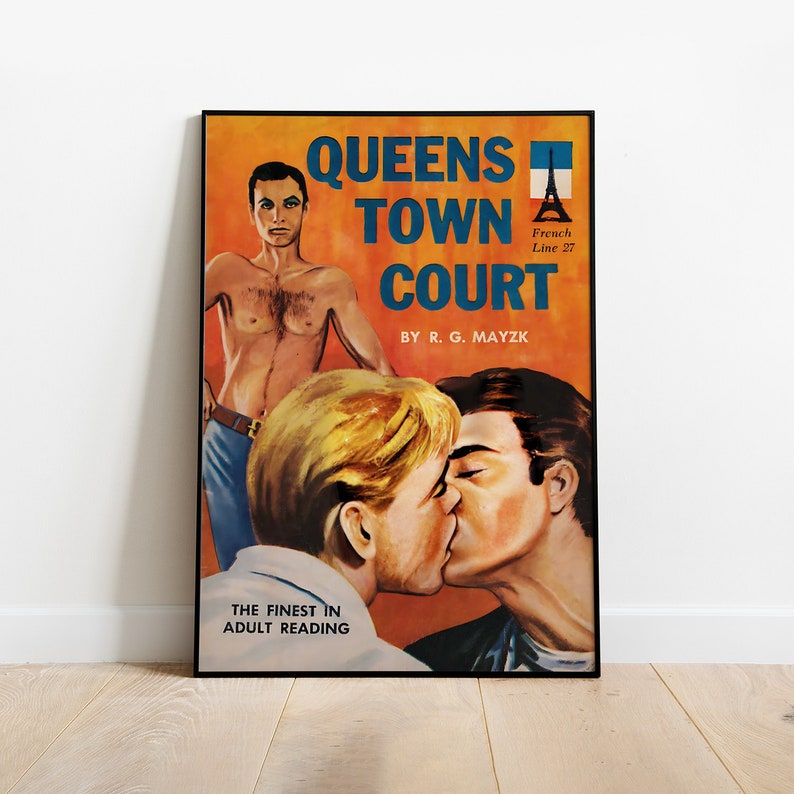 Set of 6 Gay Posters, Pulp Cover Art, Gay Art, Pulp Art Prints, LGBTQ Art, Queer Poster, Gay ...