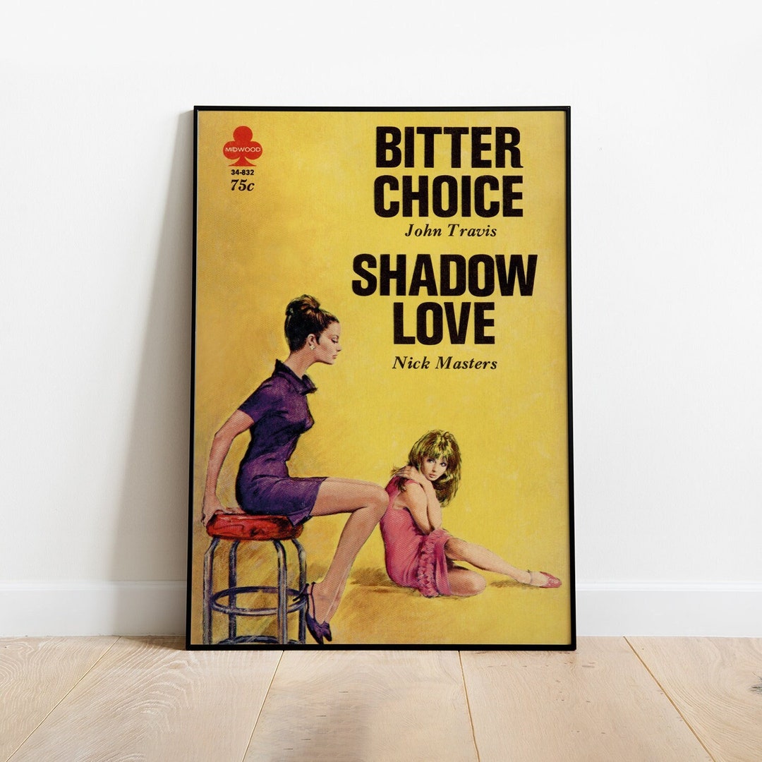 Lesbian Poster Pulp Art Print Lesbian Art Retro Poster Etsy 9054