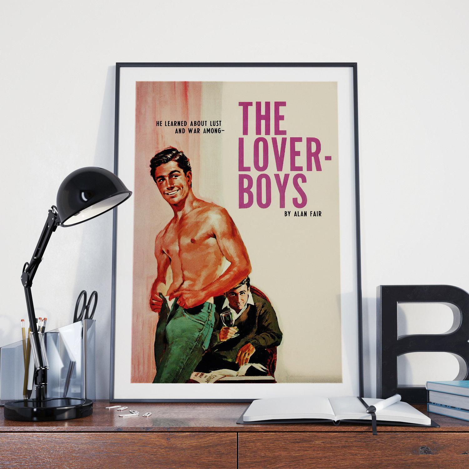 Gay Pulp Poster, Queer Art, Gay Poster, Vintage Gay Print, Pulp Cover ...