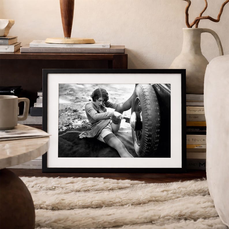 Antique Risque Photo Print 1920s, Vintage Black and White Photograph ...