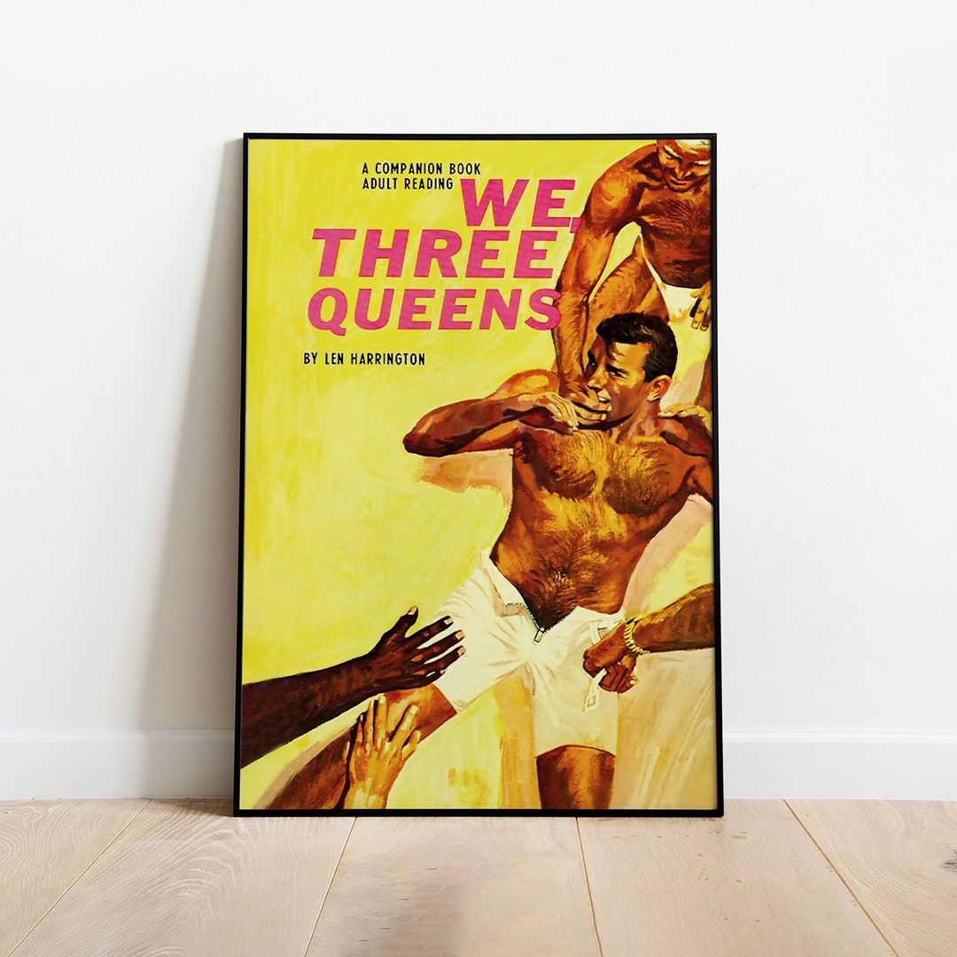 Gay Poster, Pulp Cover Art, Gay Pulp Poster, LGBTQ, Gay, Queer Art, Gay Vintage Poster, Magazine ...