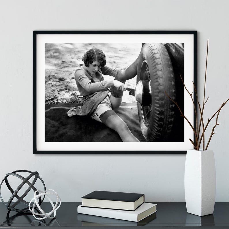 Antique Risque Photo Print 1920s, Vintage Black and White Photograph ...