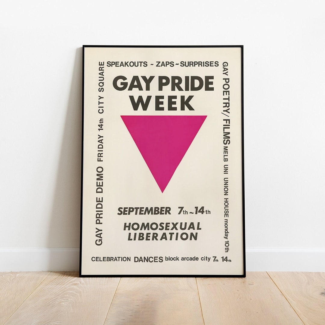 Retro Gay Poster, Gay Pride Poster, Gay Liberation Front Poster, Gay ...