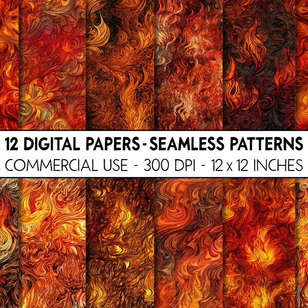 Flame Pattern - Etsy