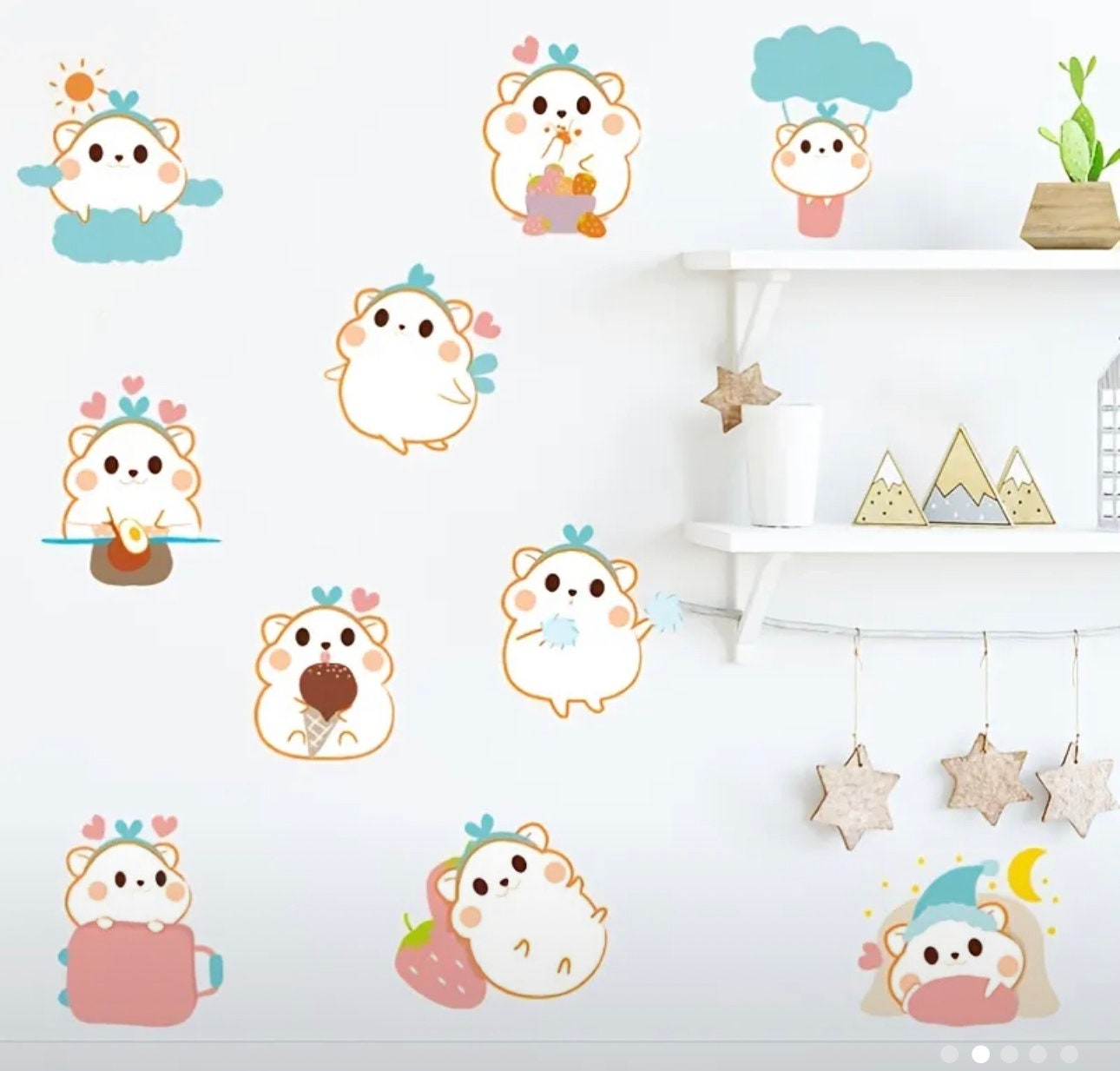 Hamster Wall Decals / Stickers for Kids Room - Etsy