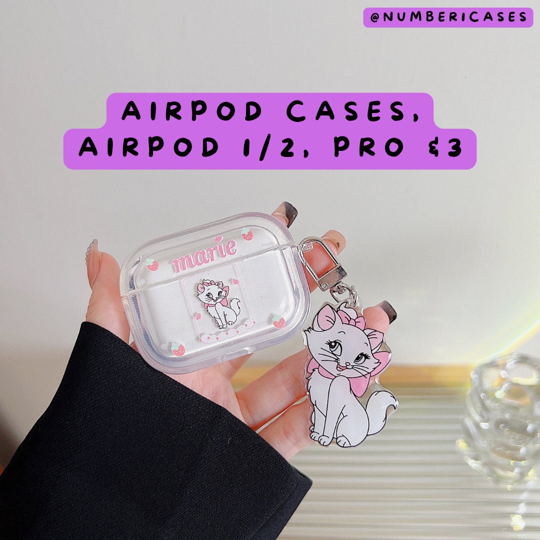 Airpod Case Marie Cat Kawaii Case Gift for Her Cat Marie - Etsy Australia
